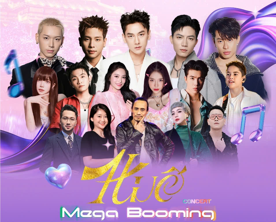 Đại nhạc hội "HUẾ MEGA BOOMING" sẽ diễn ra vào ngày 5-6/4/2025 tại ...